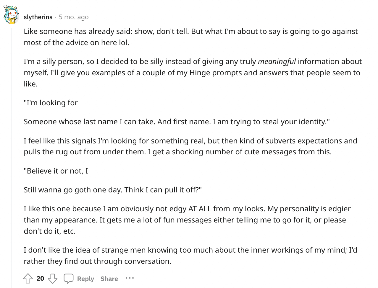 20+ dating profile examples for females to copy